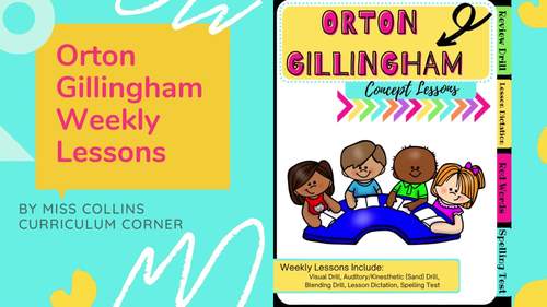 Orton Gillingham (OG) Weekly Concept Lessons and Review Drill PowerPoints