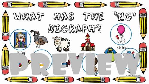 Consonant Digraph NG Worksheets, game and PPT Slides by Miss YCWang