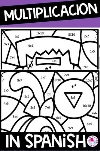 Spanish HALLOWEEN Color by Code 1 to 20 Coloring Pages FALL by Primary ...