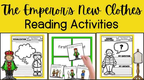 The Emperor’s New Clothes Reading Comprehension Activities | TPT