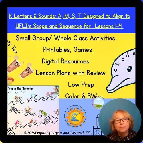 K Letters and Sounds: A, M, S, T Made to Align to UFLI's Scope and Sequence