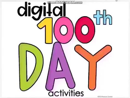 Digital 100th Day by Reagan Tunstall | TPT