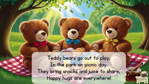 Music: Teddy Bear Picnic Song, Classroom Songs with Lyrics for Sing-along