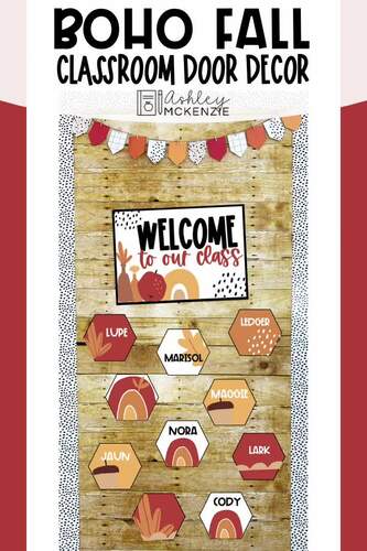 Seasonal Classroom Door Decor Kits Bundle #1 by Ashley McKenzie | TPT