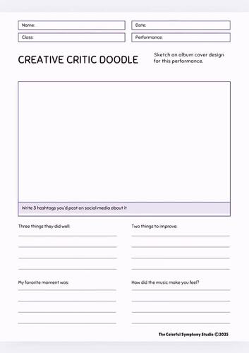 15 Concert Critic Listening Logs | Music Performance Evaluations ...