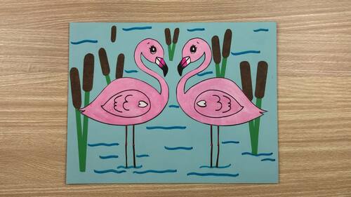 Flamingo Bird Animal Science and Art Center Directed Drawing Fun Friday ...