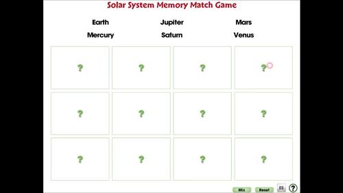 Solar System: Memory Match Game - PC Gr. 5-8 by CCP Interactive | TPT