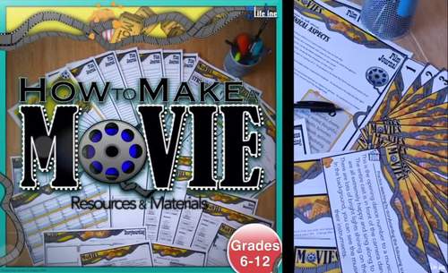 Film Studies Guide for Making a Movie with Organizer & Templates for ...