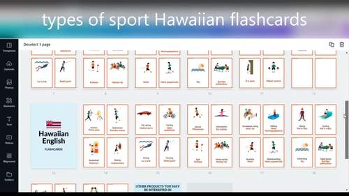 Hawaiian flashcards sports by Language Forum | TPT