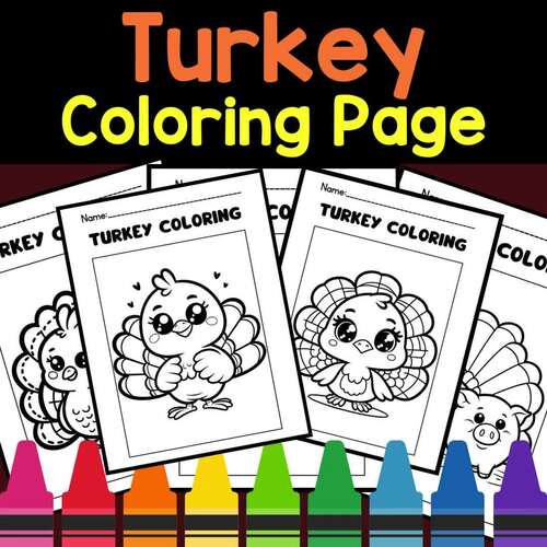 Turkey Coloring Pages for Kindergarten - A Thanksgiving Adventure
