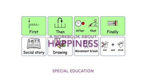Happiness Emotion Workbook for Special Education Autism by Epic Phonics