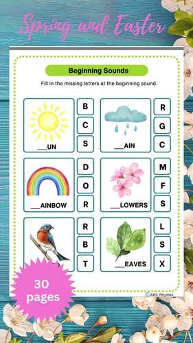 Spring & Easter Unit Study: Months, Flowers, Plants, Animals, Weather ...