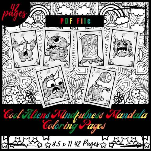 coloring pages and aliens