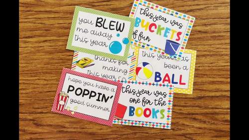 End of the Year Gift Tags for Students by Welcome To Teacher Life