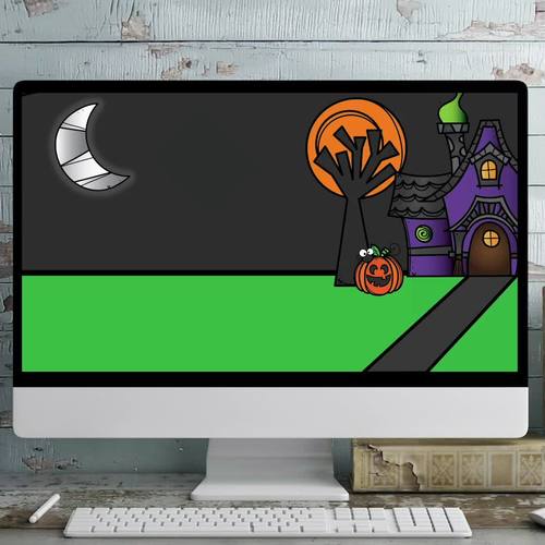 DIGITAL First Grade SKILL REVIEW Halloween Theme by Deanna Jump | TPT