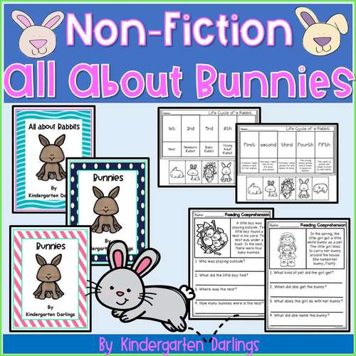 Spring Bunny Printable Activities Emergent Readers and Non-Fiction ...