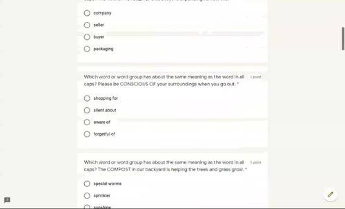 5th Grade MyView Literacy Unit 5 Week 4 Google Forms Quiz Assessment ...