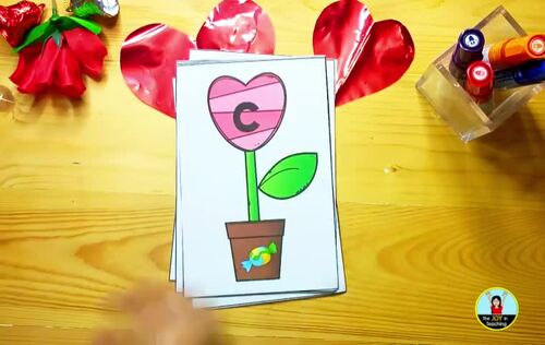 Valentine's Day Alphabet and Numbers Flashcards by The Joy in Teaching