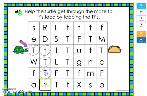 Letter Name and Sounds Letter T Activity - Learning the Alphabet Boom ...