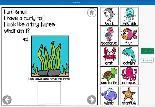 Ocean Animals Lift a Flap Adapted Book Summer Speech Therapy Print ...