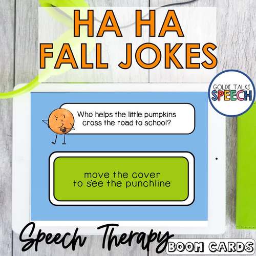 Fall Jokes Boom Cards | Speech Therapy | Understanding Humor | TPT