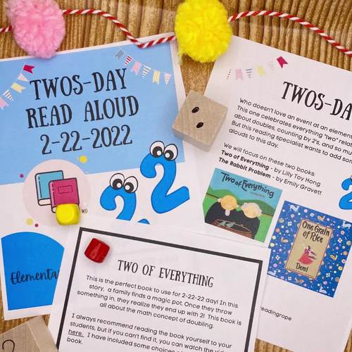 2's day 2-22-22 Math & Reading comprehension activity | TPT