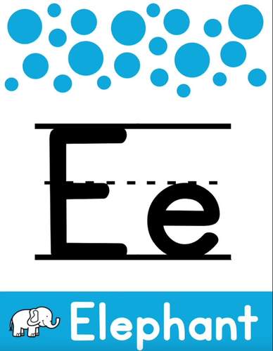 Light Blue Polka Dot Party Alphabet Posters: Set #3 by Magical Miss Meg