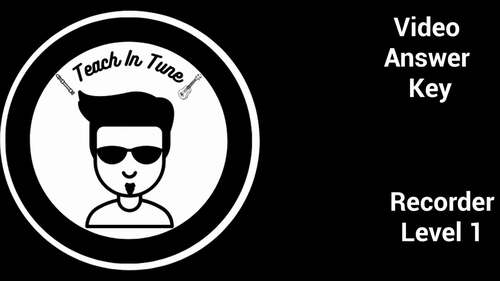 Recorder Level 1 Answer Video by Darrin Richter | TPT