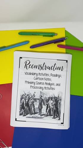 Reconstruction Packet with Google Drive by Social Studies Success