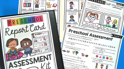 Preschool Report Card and Assessment Kit - Parent Teacher Conferences Tests
