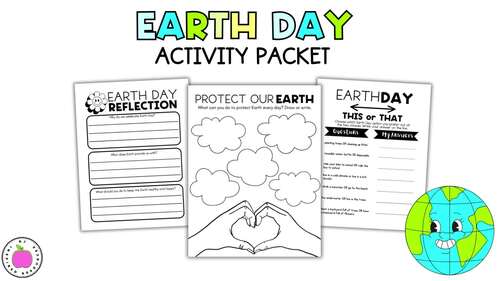 Earth Day Activities Packet | April Early Finisher Worksheets | TPT