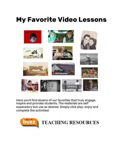 My Favorite Video Lessons. ELA. ESL. EFL. Writing. Film. Bundle ...