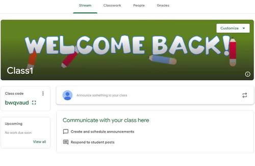 Animated Google Classroom Headers (September) Banners - Distance Learning
