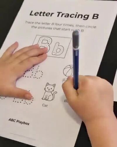Alphabet Letter Tracing Worksheets A-Z | Handwriting Practice | PreK ...