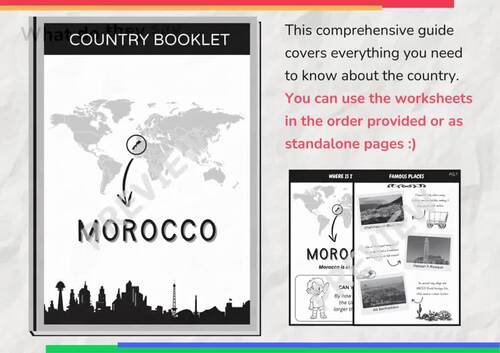 Morocco Country Study Booklet - Culture Activities - Elementary | TPT