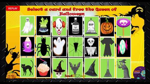 Evaluating Algebraic Expression 6th Grade Math Halloween Game Substitution