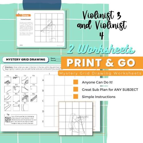 HIGH SCHOOL ART & MUSIC SUB PLAN/WORKSHEET: Easy substitute printable ...