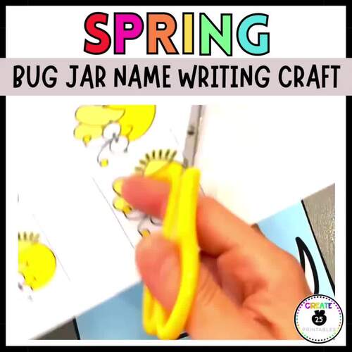 Spring Name Craft | Camping Craft | Preschool & Kindergarten Spring ...