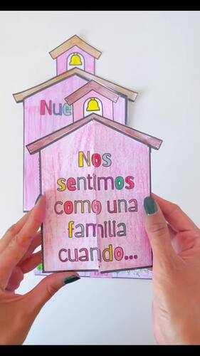 Nuestra clase es una familia. Primera semana de escuela. Primer día de ...