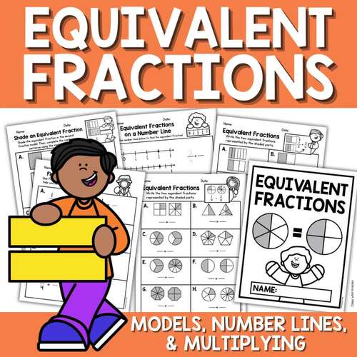 Equivalent Fractions Worksheets | Models Number Lines Multiplication ...