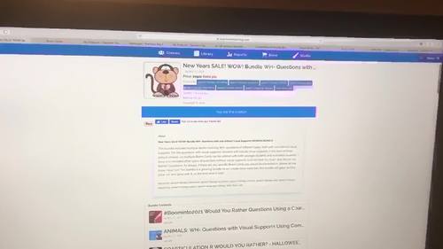 SPEECH THERAPY BOOM CARDS: WH- Questions With or Without Visual Supports