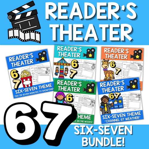 Six Seven Readers Theater Activities Bundle | Funny 6 7 Skits & Plays ...