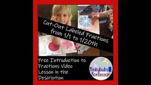 Montessori Math Fractions Cut-out Labeled Circles (1-20) Make Your Own ...