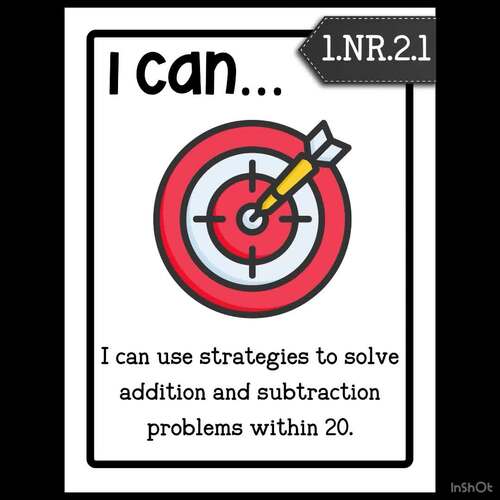 Grade 1 Georgia Math Standards 2023–2024 | I Can Posters + Teacher ...