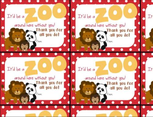 Snack Variety Pack Staff/ Teacher Appreciation Treat Tag- Oreo, Chips ...