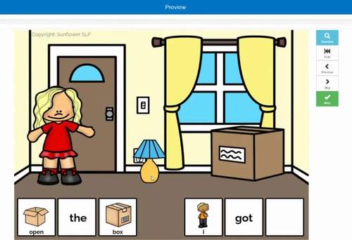 Core Vocabulary Mini Decks Speech Therapy BOOM Cards by Sunflower SLP