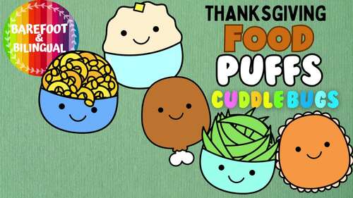 Thanksgiving Food Clipart Puffs - Thanksgiving Clipart Cuddlebugs