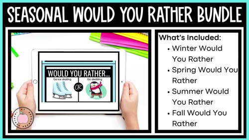 Would You Rather - Four Seasons Digital Game BUNDLE by KJ Inspired ...