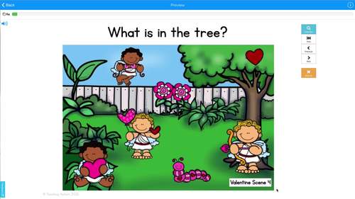 Wh Questions for Speech Therapy | Valentine's Day Scenes Boom Cards