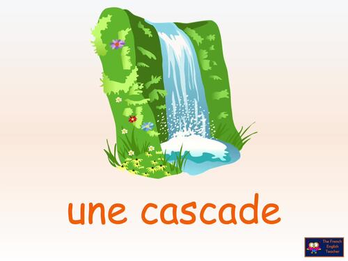 LE VOCABULAIRE DE LA NATURE - POWERPOINT on nature vocabulary in French